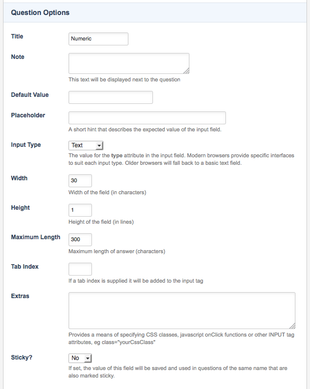 Numeric Question Type - Custom Form - Manuals | Squiz Matrix 5 ... Numeric Question Type - Custom Form - Manuals | Squiz Matrix 5 ...