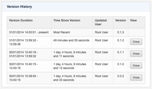 History - Asset Screens - Manuals | Squiz Matrix 5 Documentation