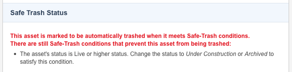 Safe Trash - Concepts - Manuals | Squiz Matrix 5 Documentation