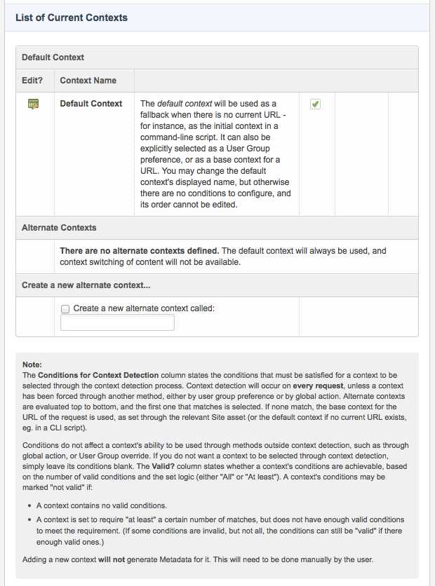 Context Configuration - System Configuration - Manuals | Squiz Matrix 5 ...