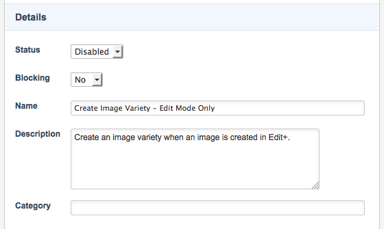 Configuring A Trigger To Create An Image Variety Triggers Manuals Squiz Matrix 5 Documentation